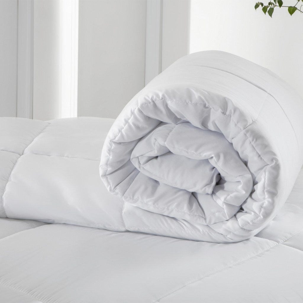 Edredom Toque de Pétalas Branco - Kacyumara - Solteiro