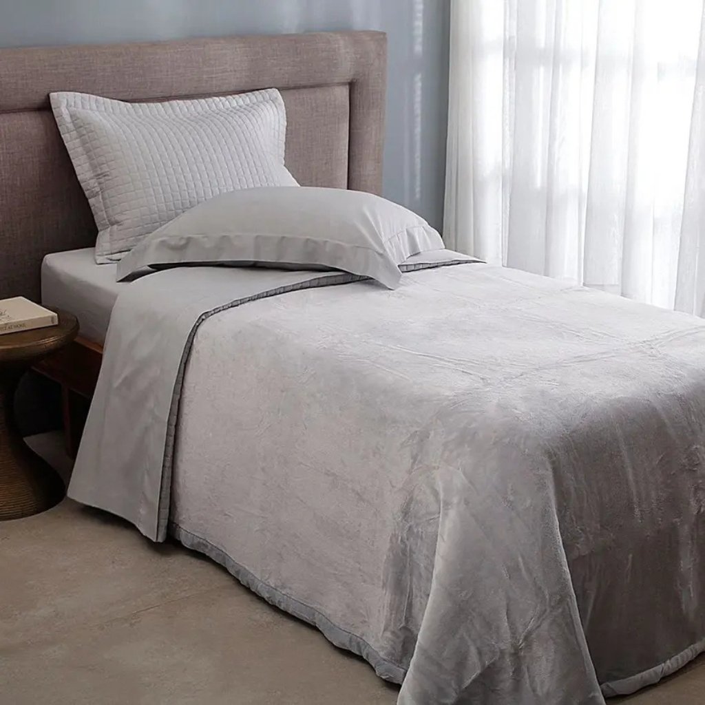 Cobertor Vision Silky Cinza - Buddemeyer - Solteiro